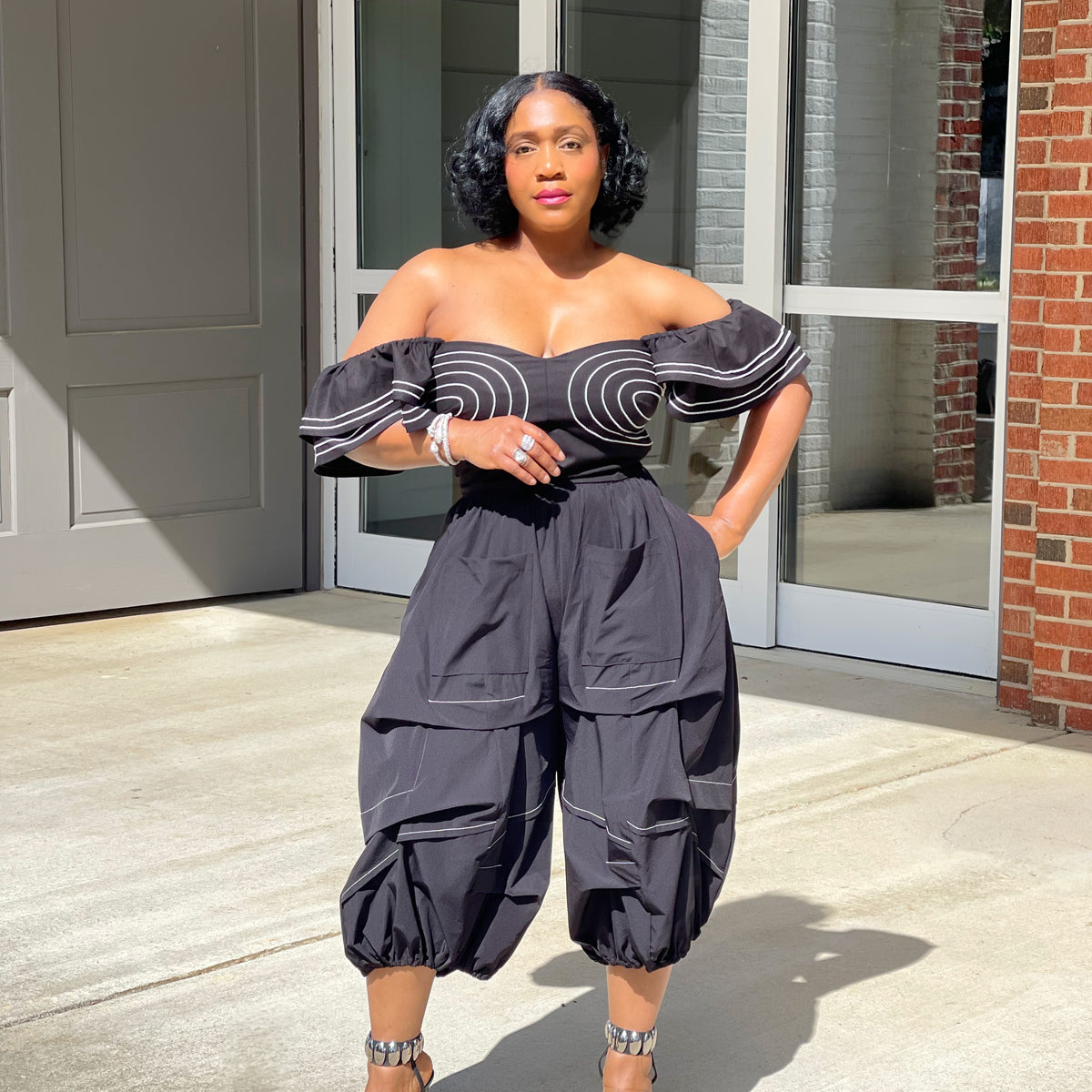 Oreo Pants – GOLD x TEAL